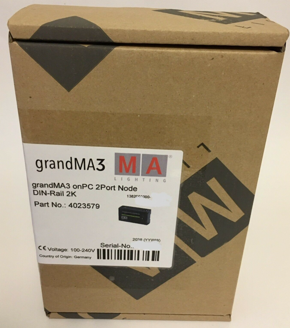 MA Lighting grandma3 onPC 2Port Node DIN-Rail 2k POE 4096 Parameter ...